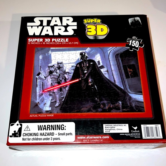 Star Wars | Toys | Star Wars Darth Vader Super 3d 5 Piece Jigsaw Puzzle ...